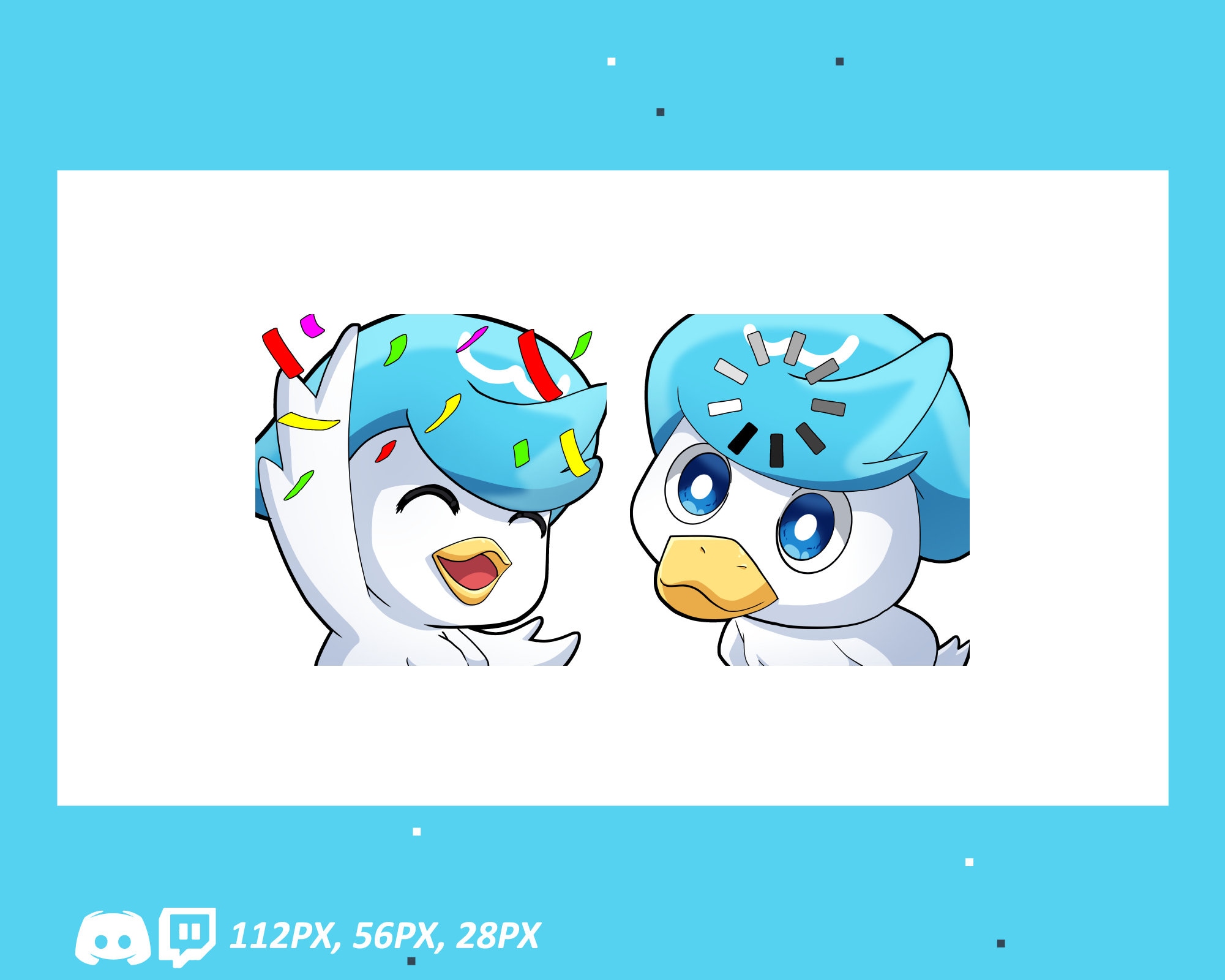 Quaxly Pokemon Emotes, Quaxly Emotes, Pokemon Emotes, Twitch Emotes ...