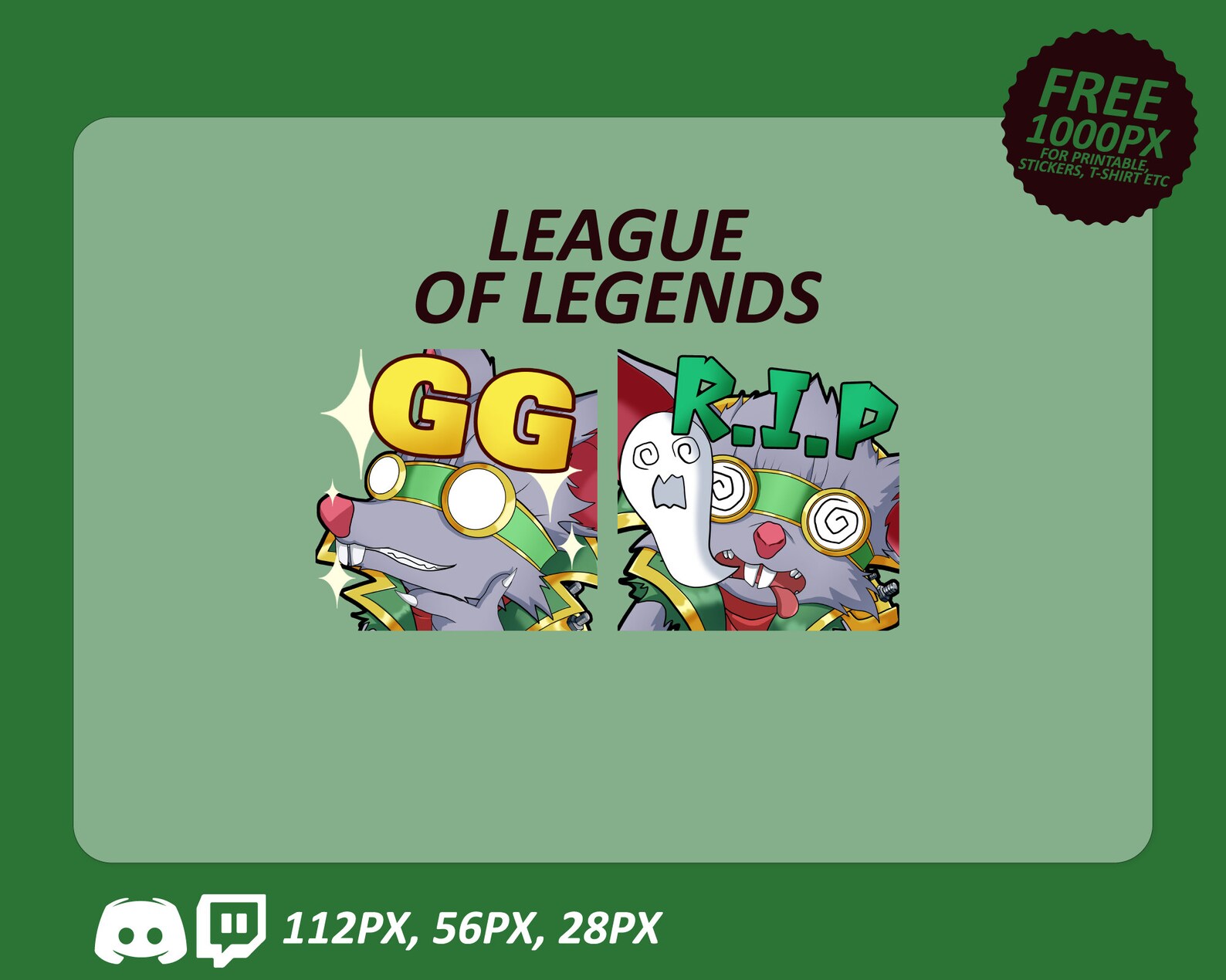 Twitch LOL Emotes, League of Legends Emotes, Twitch Emotes, Discord ...
