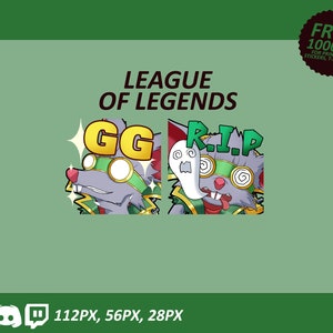 Twitch LOL Emotes, League of Legends Emotes, Twitch Emotes, Discord ...