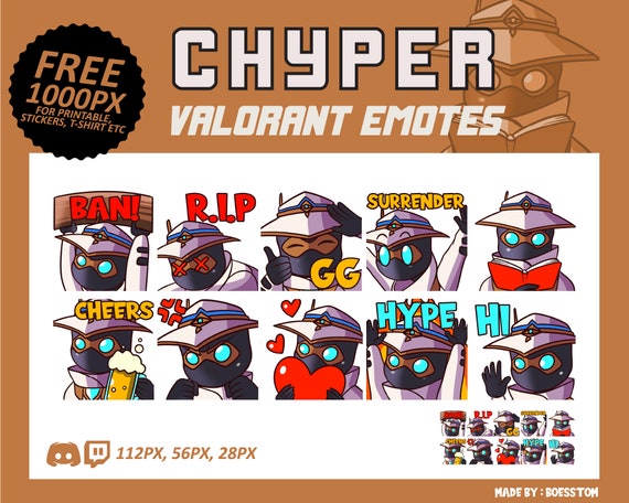 Cypher Valorant Emotes Cypher Emotes Valorant Emotes Twitch | Etsy
