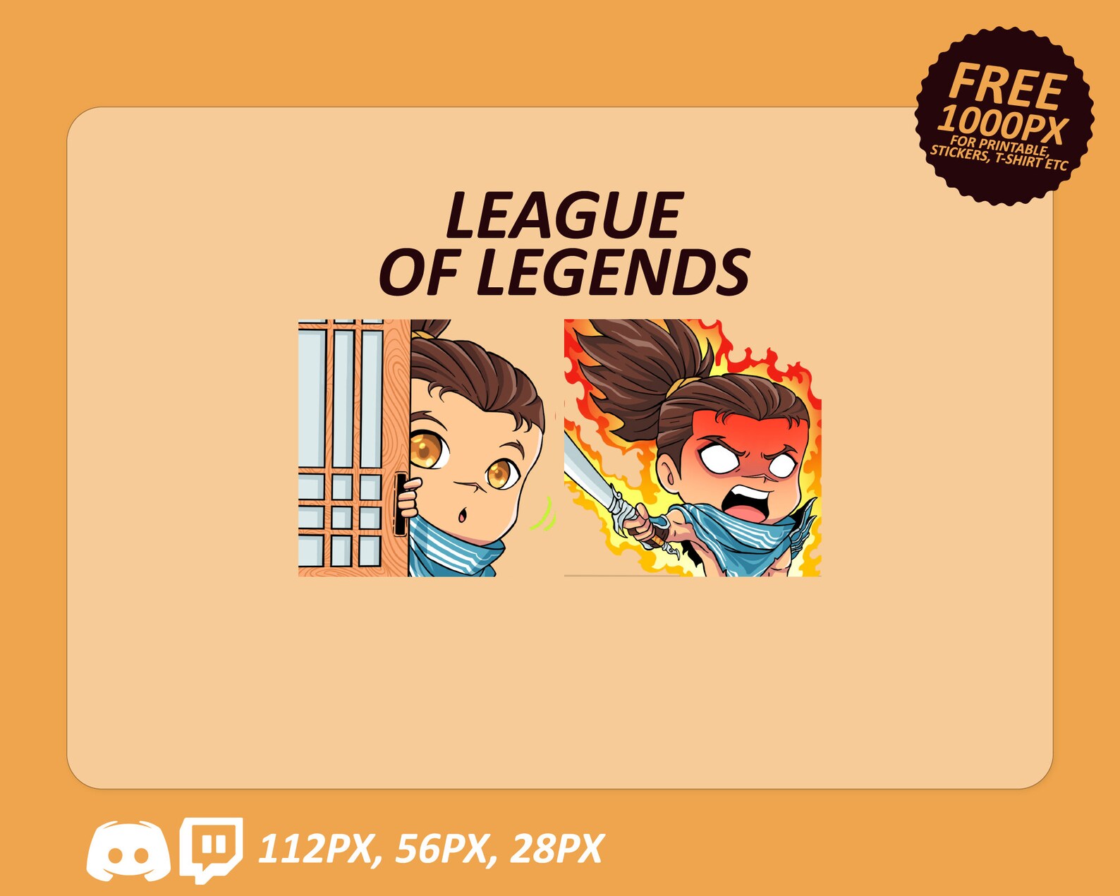 Yasuo LOL Emotes, Yasuo Emotes, League of Legends Emotes, Twitch Emotes ...