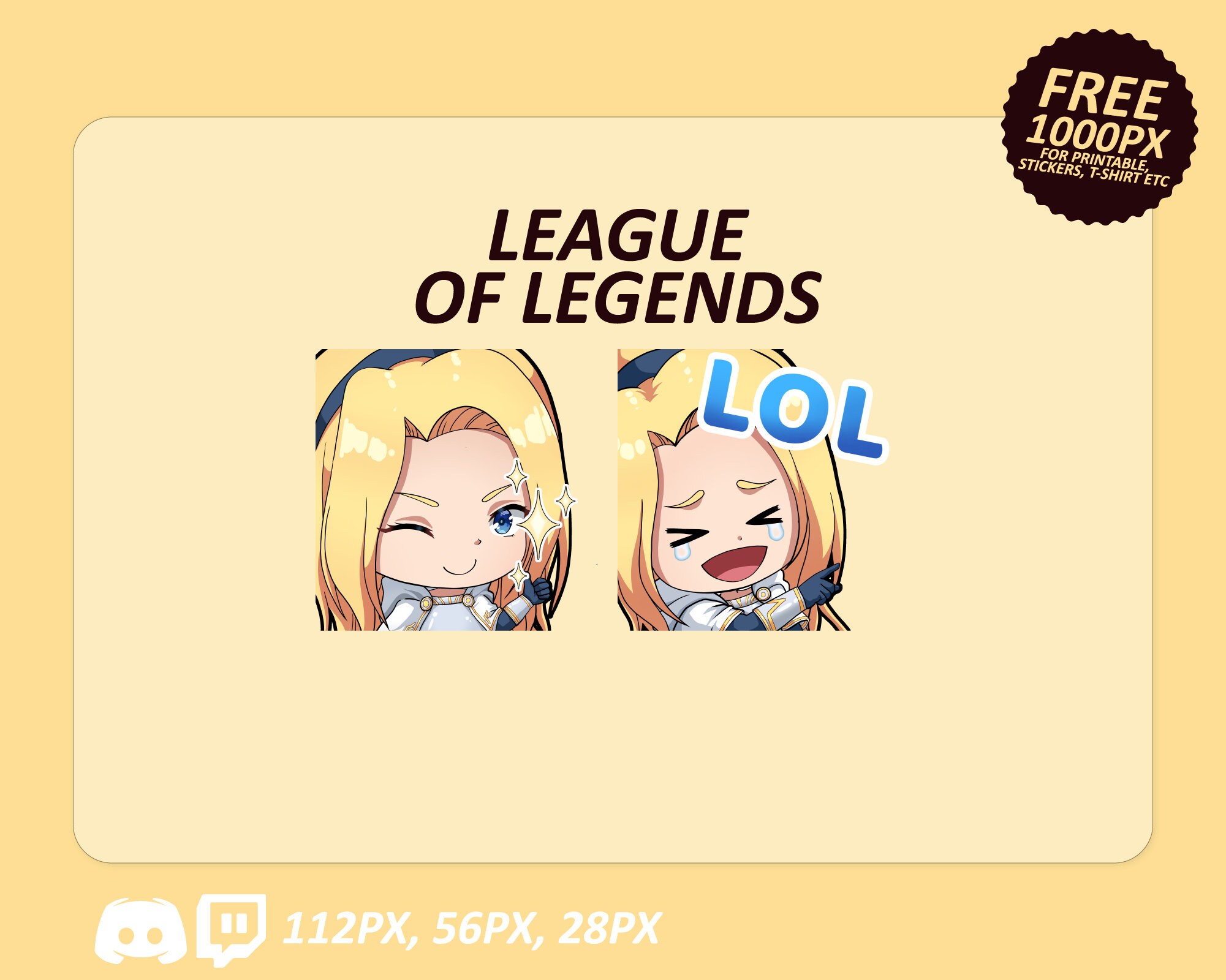 Lux LOL Emotes, Lux Emotes, League of Legends Emotes, Twitch Emotes ...