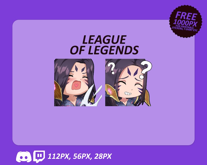 Kaisa LOL Emotes, Kaisa Emotes, League of Legends Emotes, Twitch Emotes ...