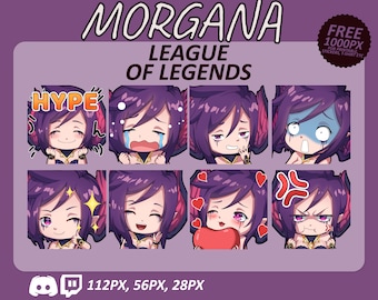 Morgana Animated Emotes | League of Legends - Etsy