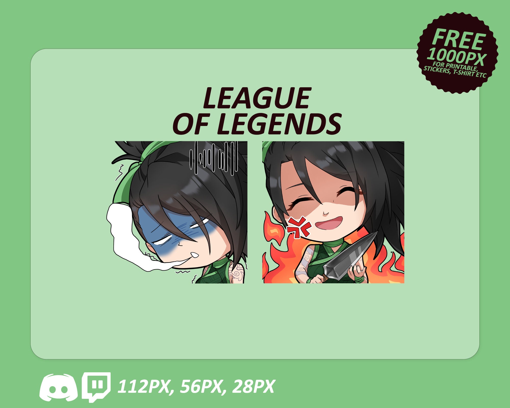 Akali LOL Emotes, Akali Emotes, League of Legends Emotes, Twitch Emotes ...