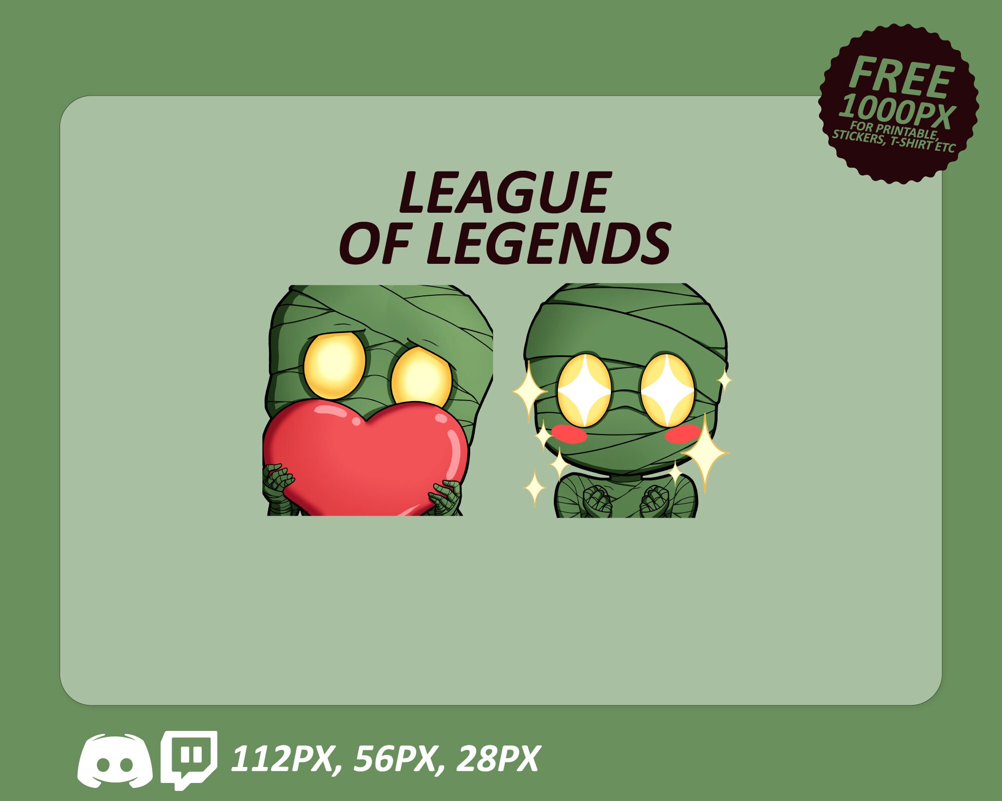 Sad Amumu LOL Emotes, Sad Amumu Emotes, League of Legends Emotes ...