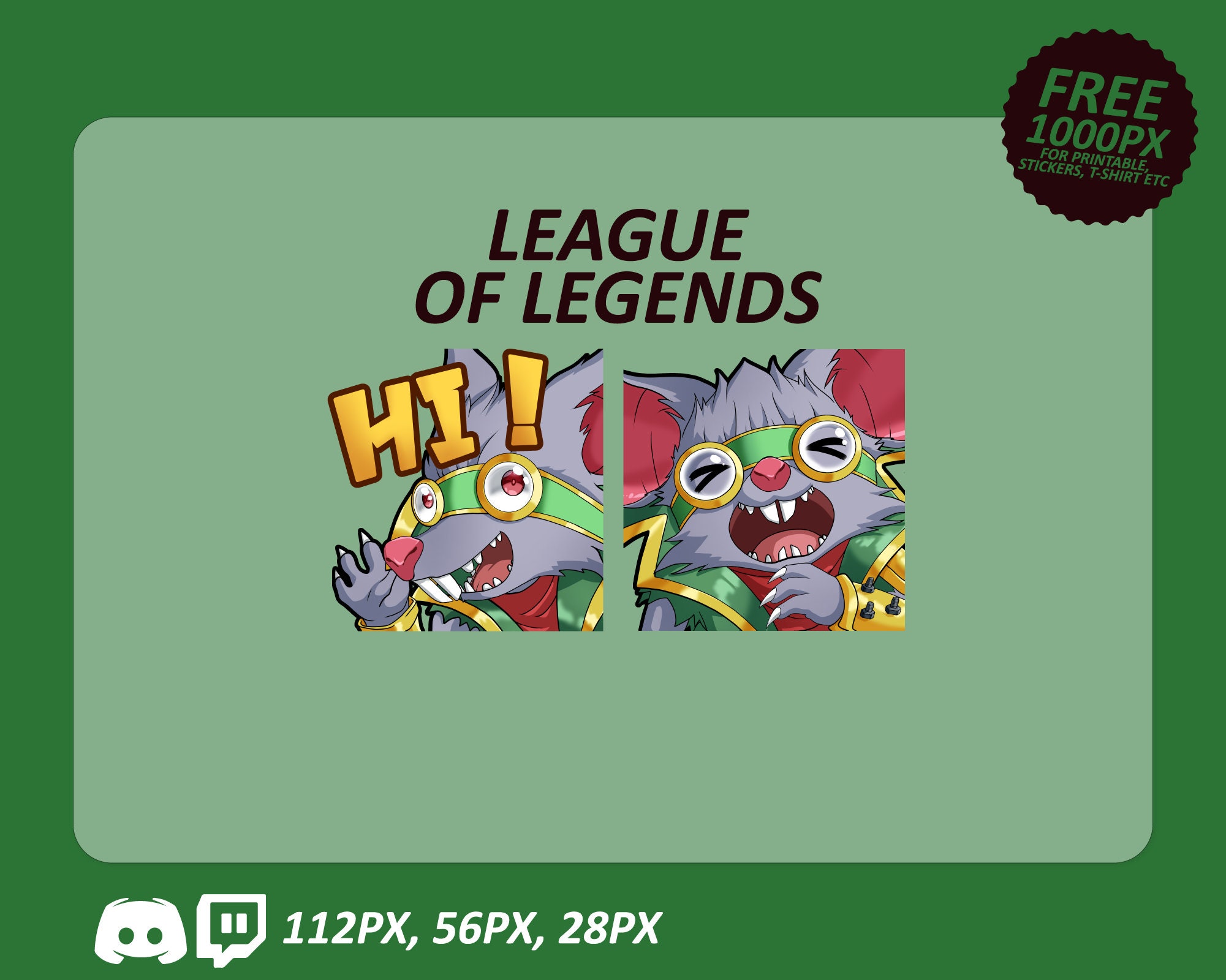 Twitch LOL Emotes, League of Legends Emotes, Twitch Emotes, Discord ...