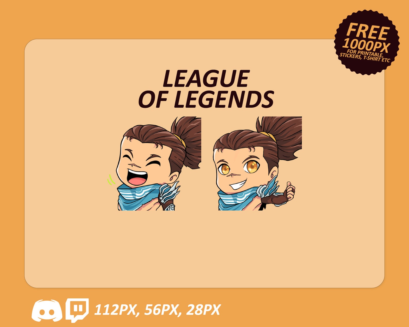 Yasuo LOL Emotes, Yasuo Emotes, League of Legends Emotes, Twitch Emotes ...