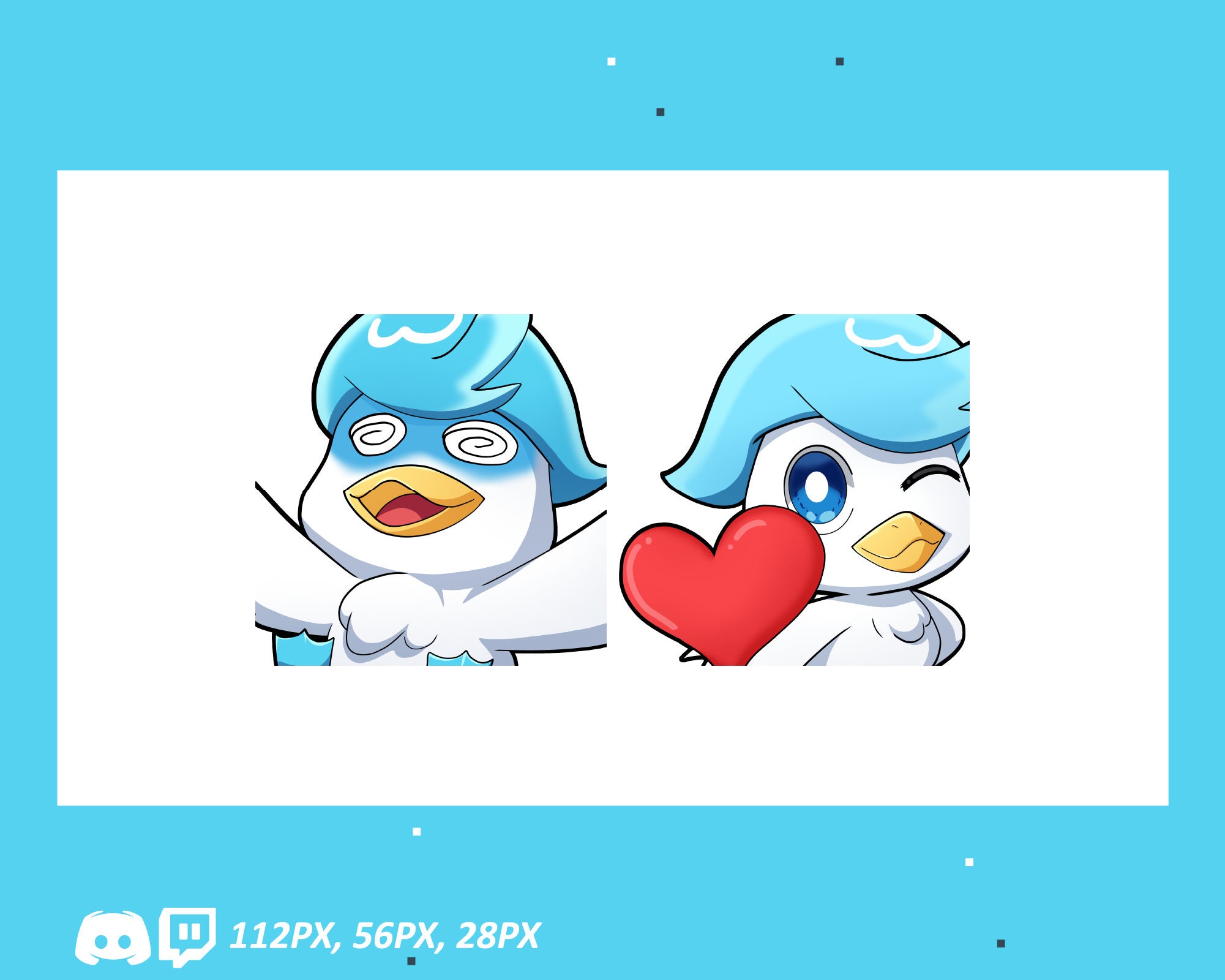 Quaxly Pokemon Emotes, Quaxly Emotes, Pokemon Emotes, Twitch Emotes ...