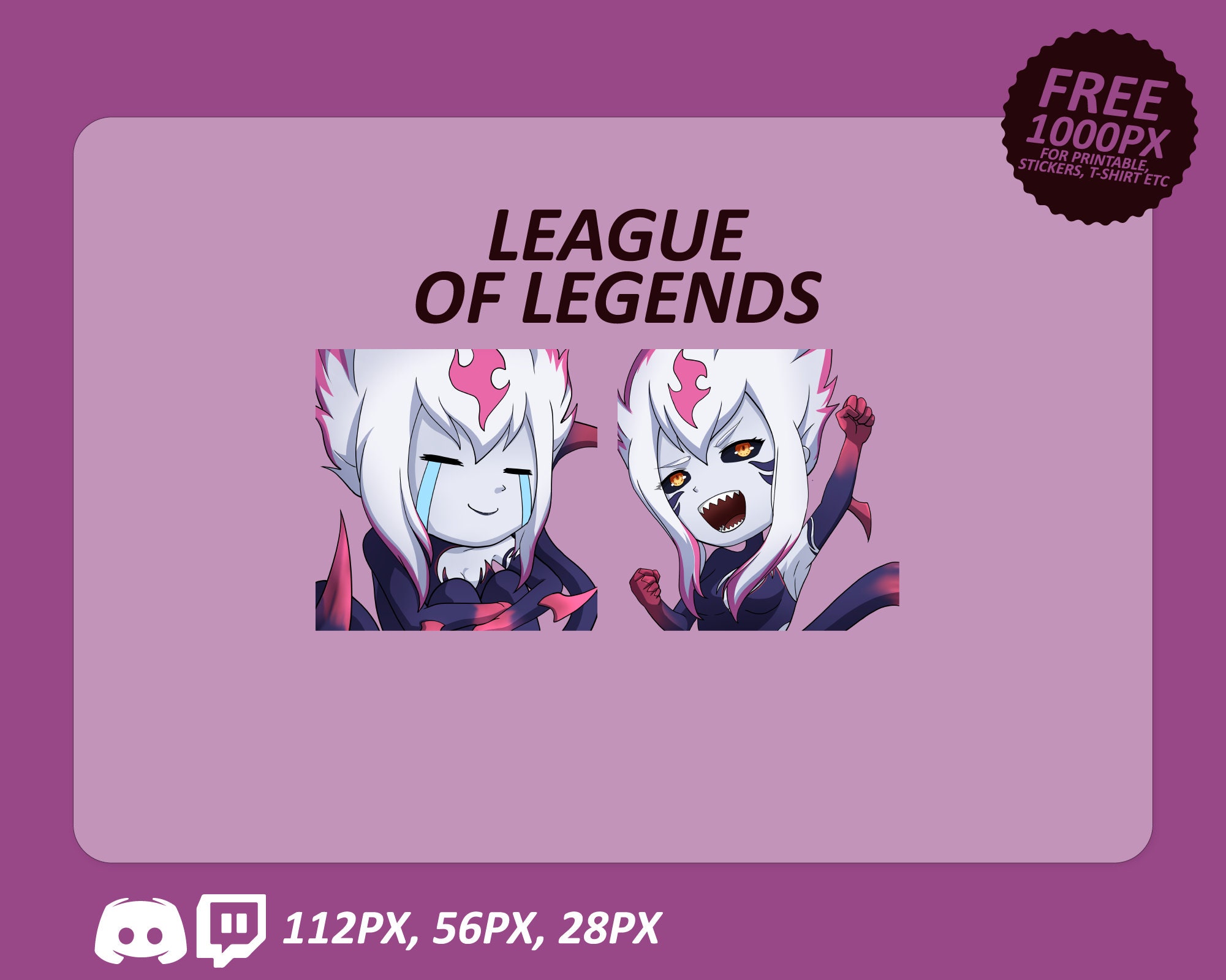 Evelyn LOL Emotes, Evelyn Emotes, League of Legends Emotes, Twitch ...