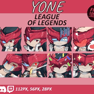Yone LOL Emotes, Yone Emotes, League of Legends Emotes, Twitch Emotes ...