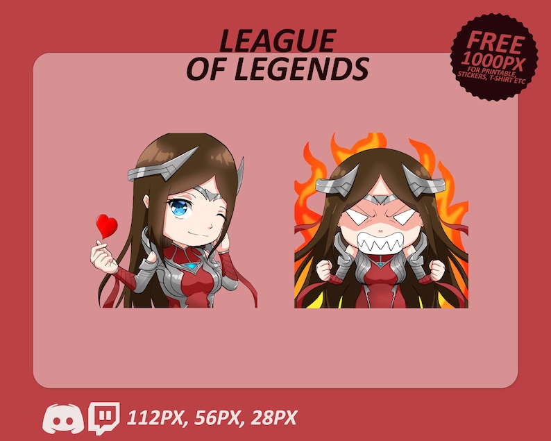 Irelia LOL Emotes, Irelia Emotes, League of Legends Emotes, Twitch ...