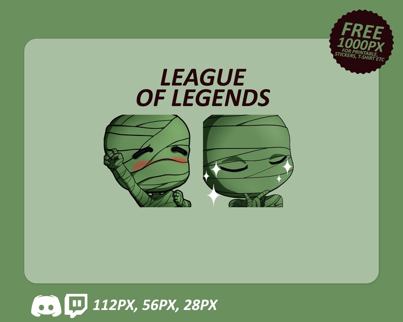 Sad Amumu LOL Emotes, Sad Amumu Emotes, League of Legends Emotes ...