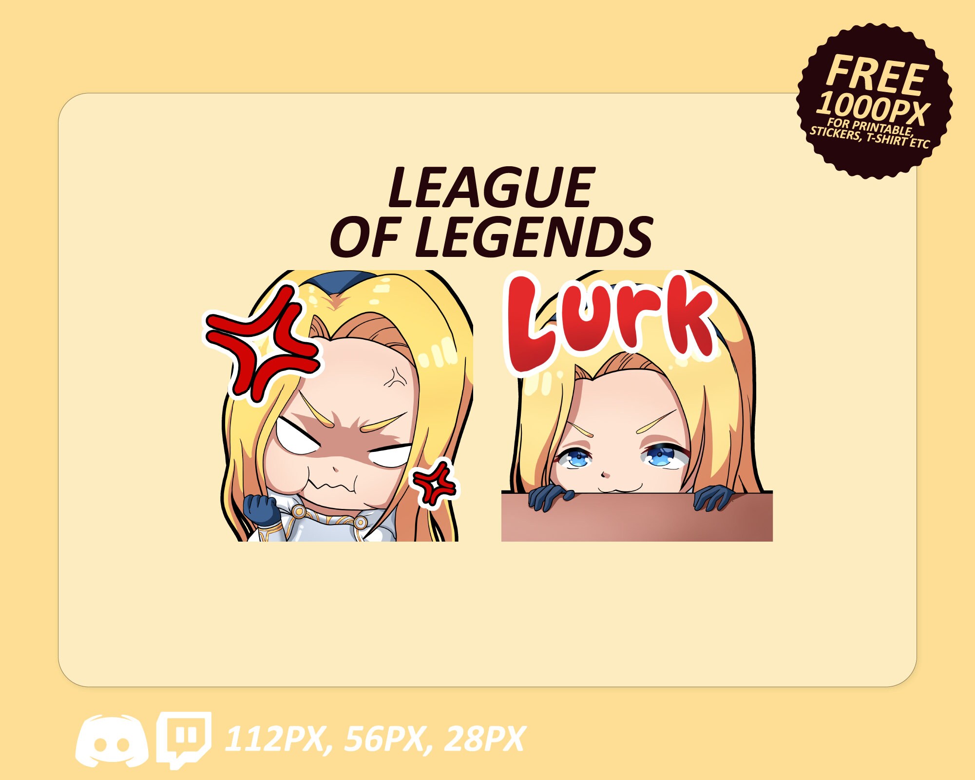 Lux LOL Emotes, Lux Emotes, League of Legends Emotes, Twitch Emotes ...