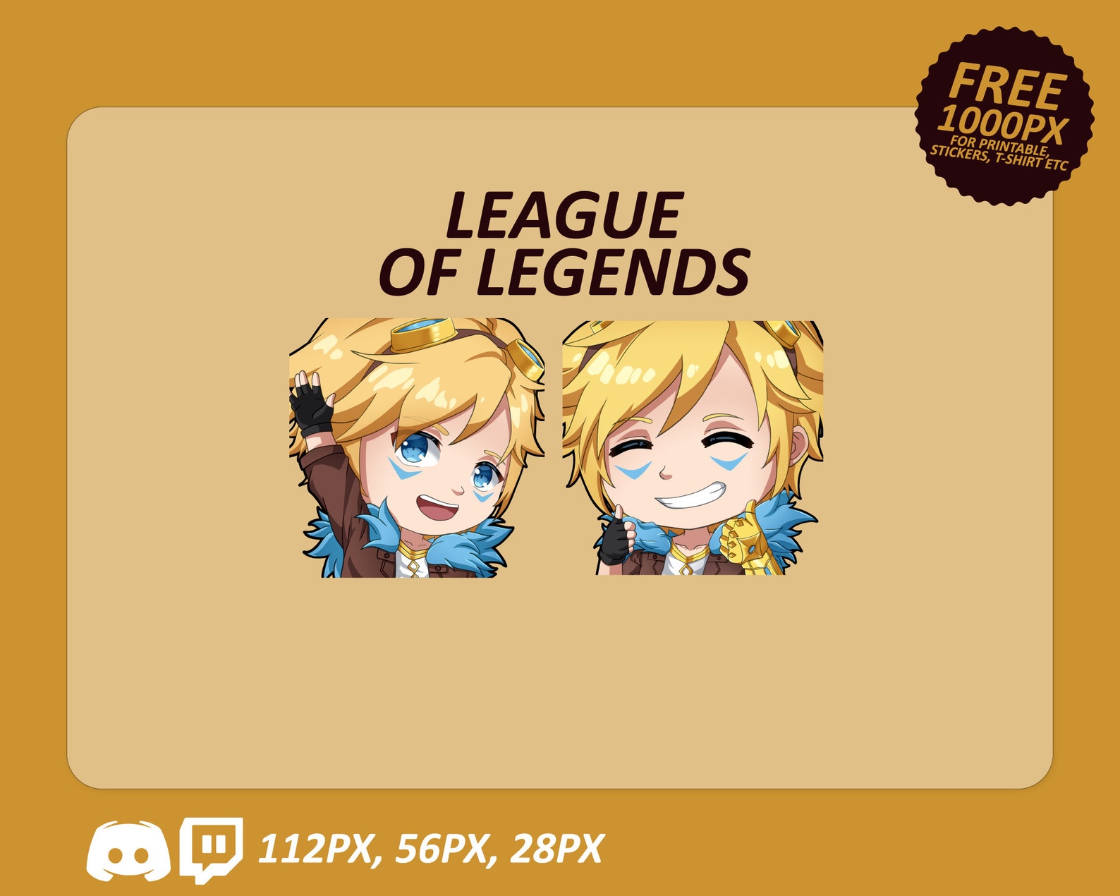 Ezreal LOL Emotes, Ezreal Emotes, League of Legends Emotes, Twitch ...