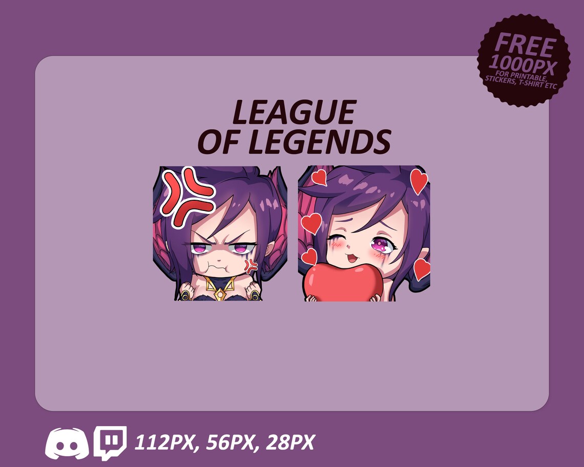 Morgana LOL Emotes, Morgana Emotes, League of Legends Emotes, Twitch ...