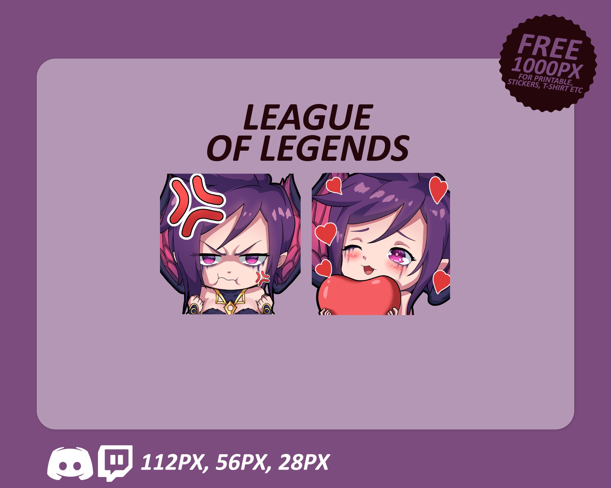 Morgana LOL Emotes, Morgana Emotes, League of Legends Emotes, Twitch ...