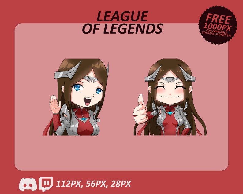 Irelia LOL Emotes, Irelia Emotes, League of Legends Emotes, Twitch ...