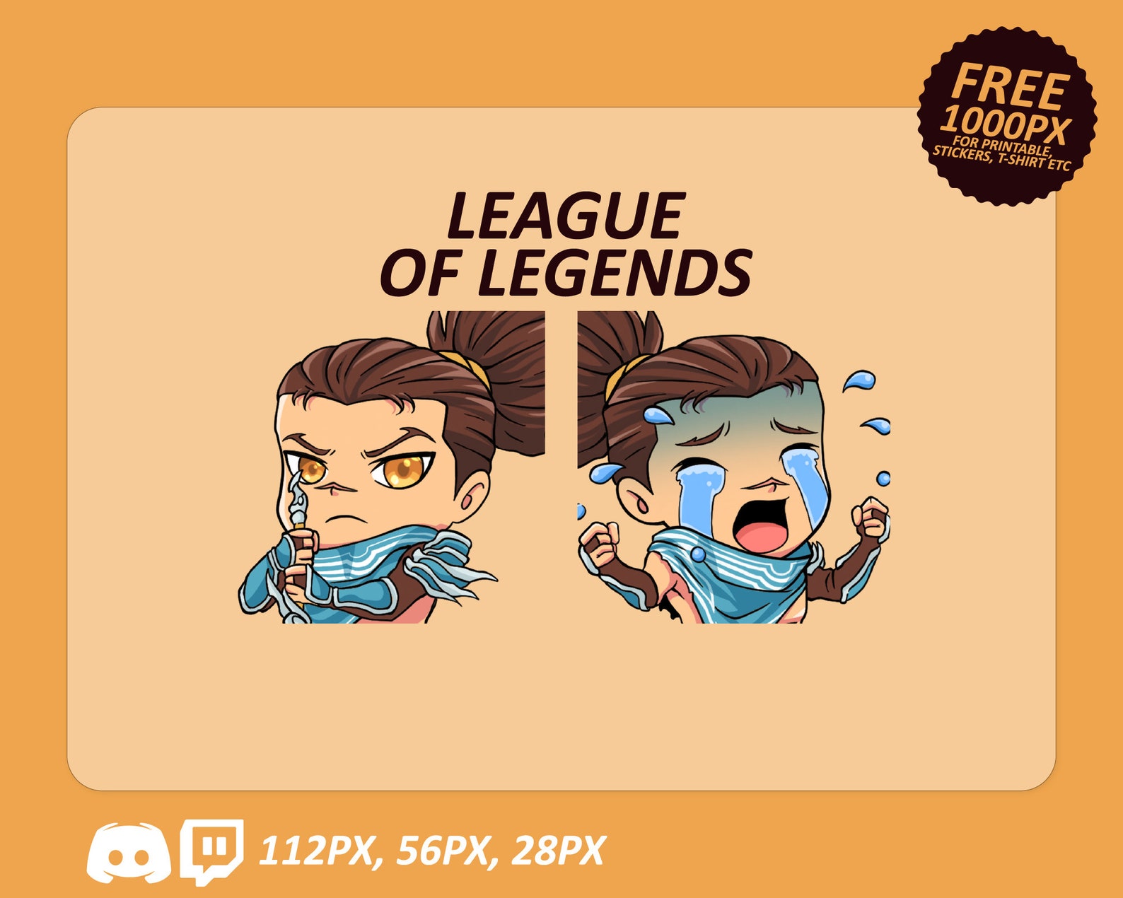 Yasuo LOL Emotes, Yasuo Emotes, League of Legends Emotes, Twitch Emotes ...
