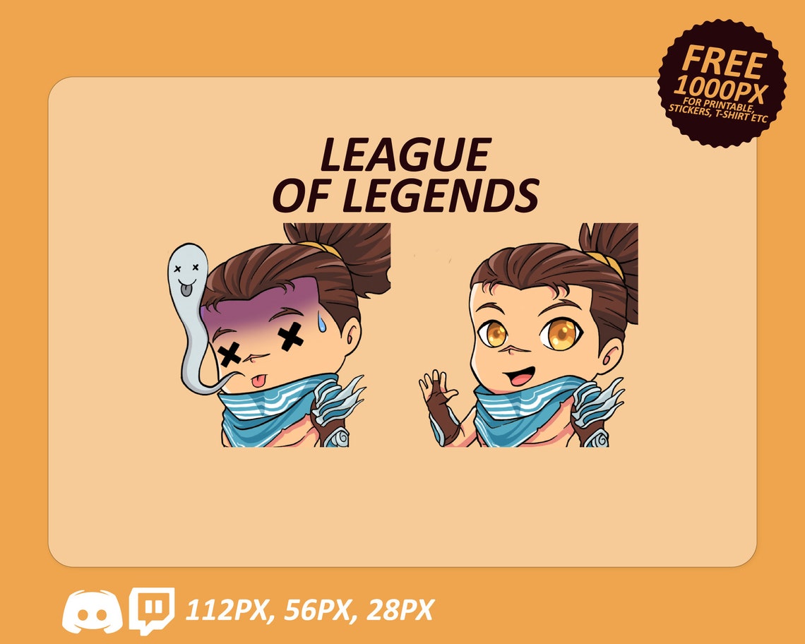 Yasuo LOL Emotes, Yasuo Emotes, League of Legends Emotes, Twitch Emotes ...