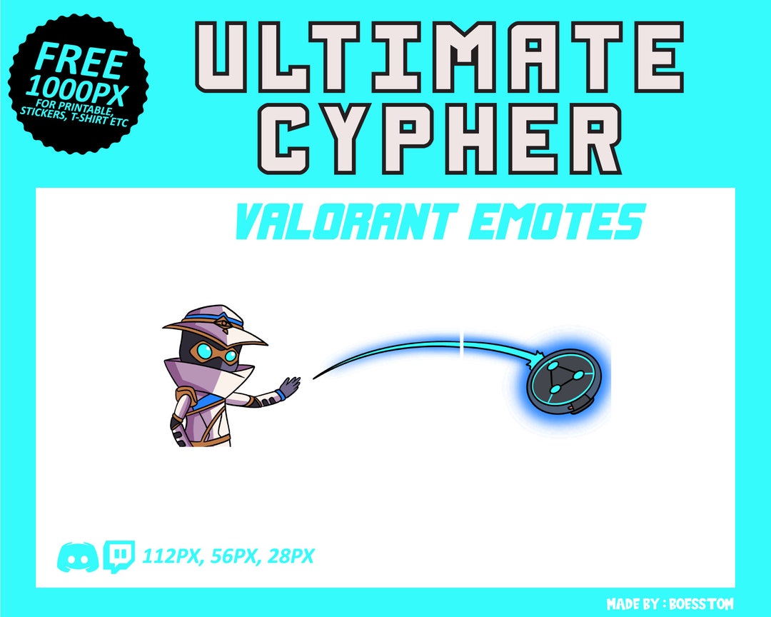 Cypher Ultimate Valorant Emotes, Cypher Emotes, Valorant Emotes, Twitch ...