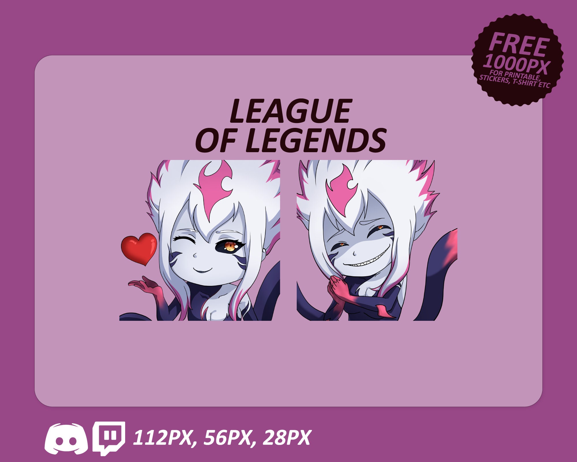 Evelyn LOL Emotes, Evelyn Emotes, League of Legends Emotes, Twitch ...