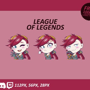 Vi LOL Emotes, Vi Emotes, League of Legends Emotes, Twitch Emotes ...