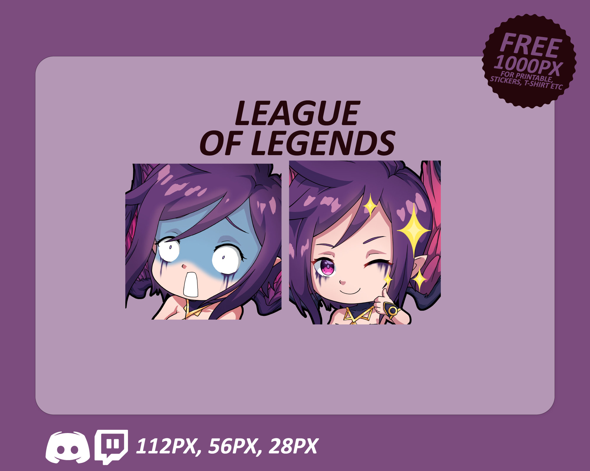Morgana LOL Emotes, Morgana Emotes, League of Legends Emotes, Twitch ...