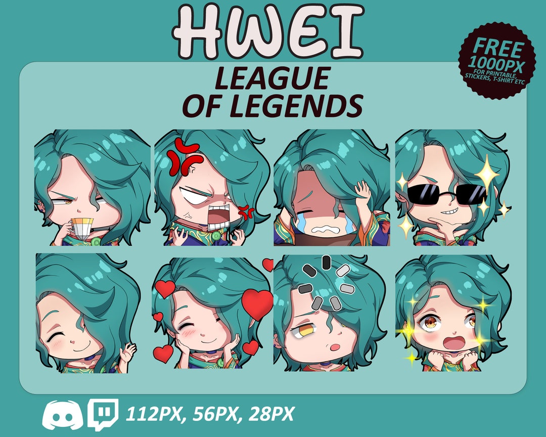 Hwei LOL Emotes, Hwei Emotes, League of Legends Emotes, Twitch Emotes ...