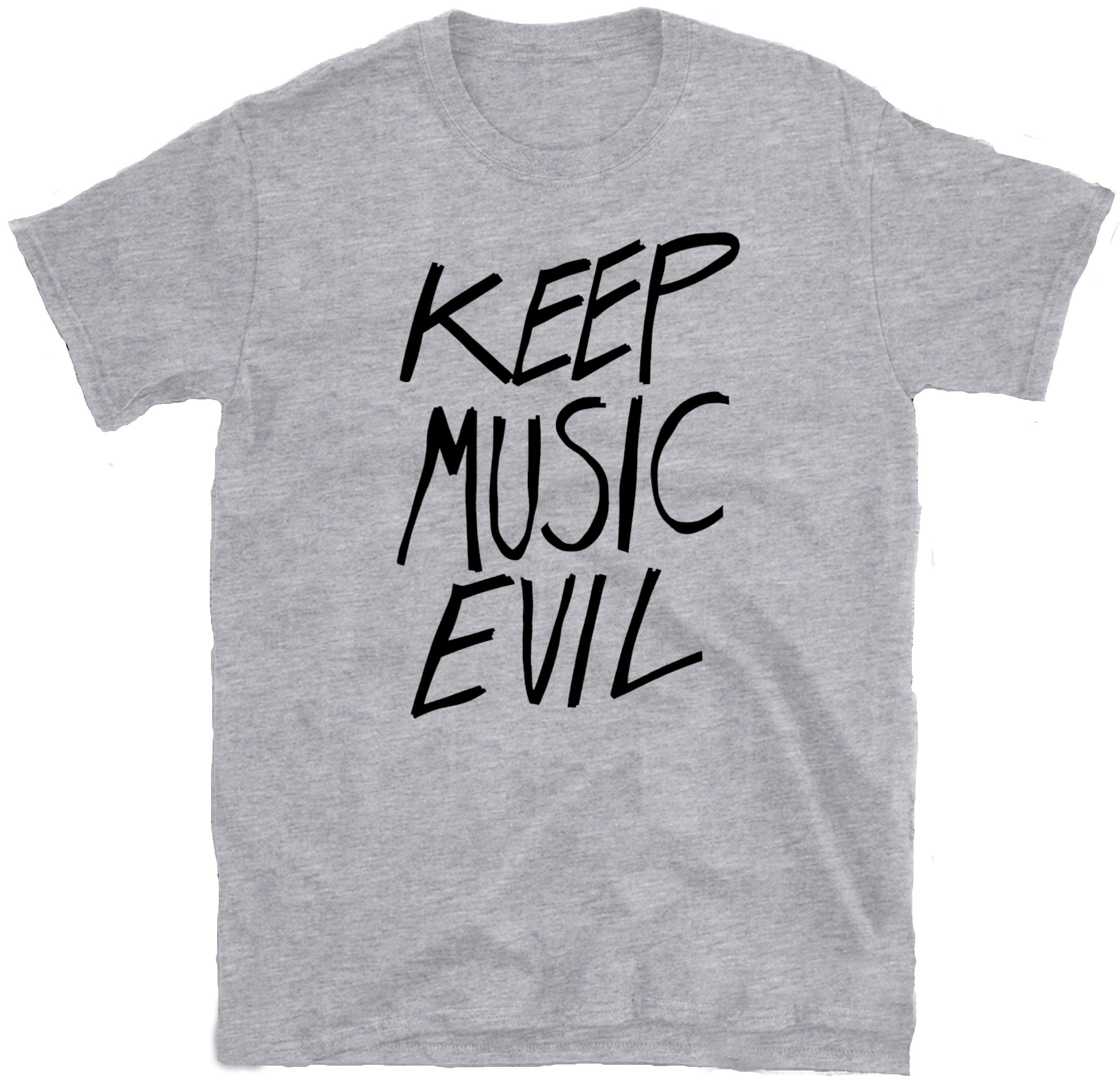 THE FATIMA MANSIONS 'keep Music Evil' T-shirt With Backprint ...