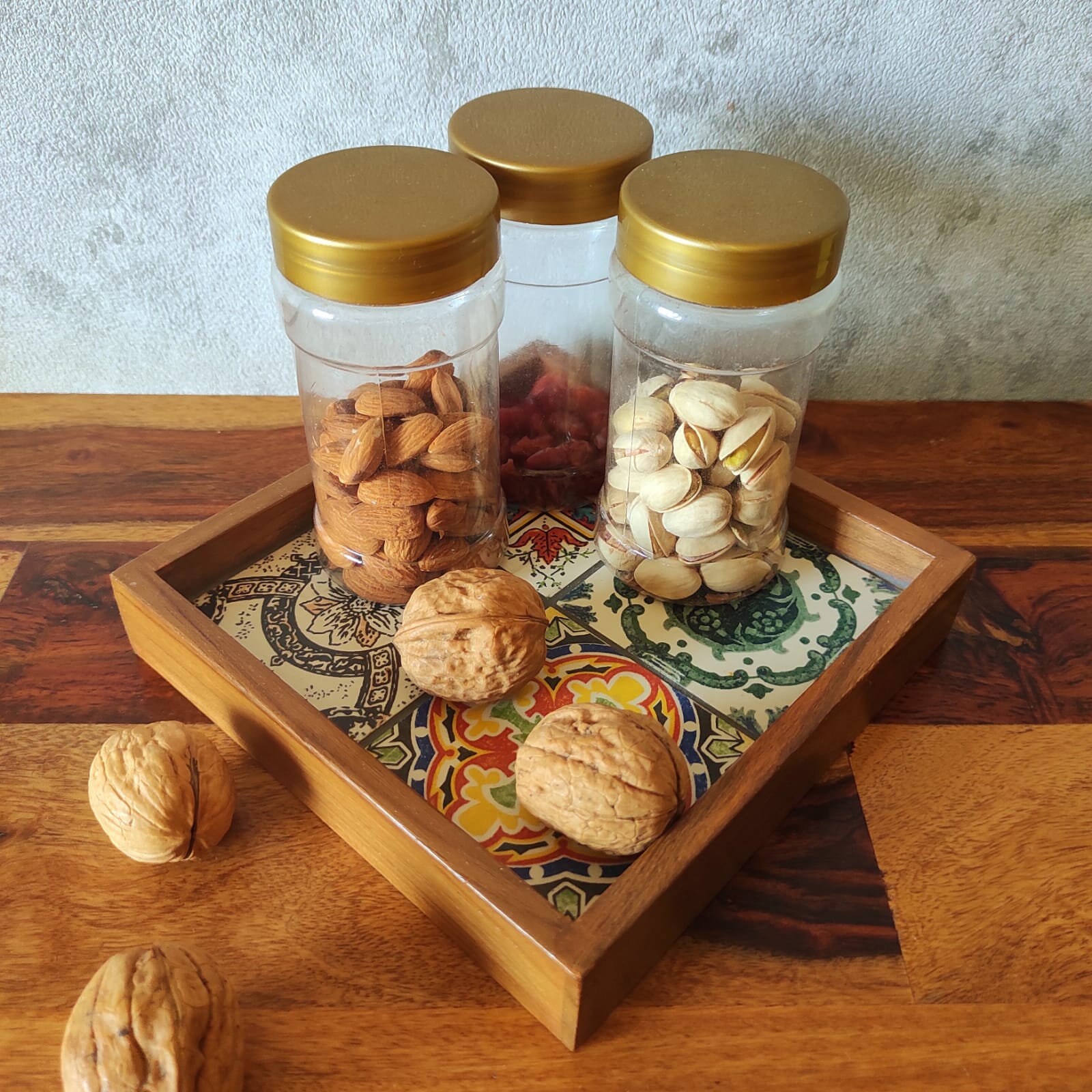 Antique Tile Tray, Desk Organizer Small Size7 X7 With Vintage Ceramic ...