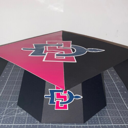 Graduation Cap Gift Box SVG PDF Studio Template. Cricut - Etsy