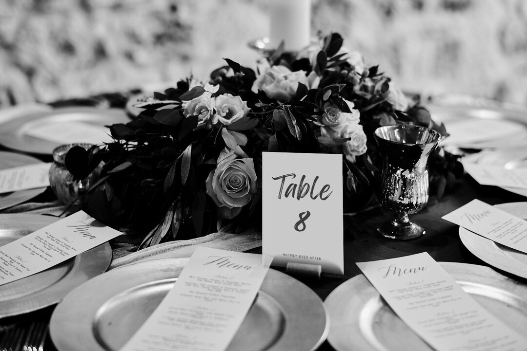 Modern, Rustic, Classic, Farmhouse, Printable Table Numbers for ...