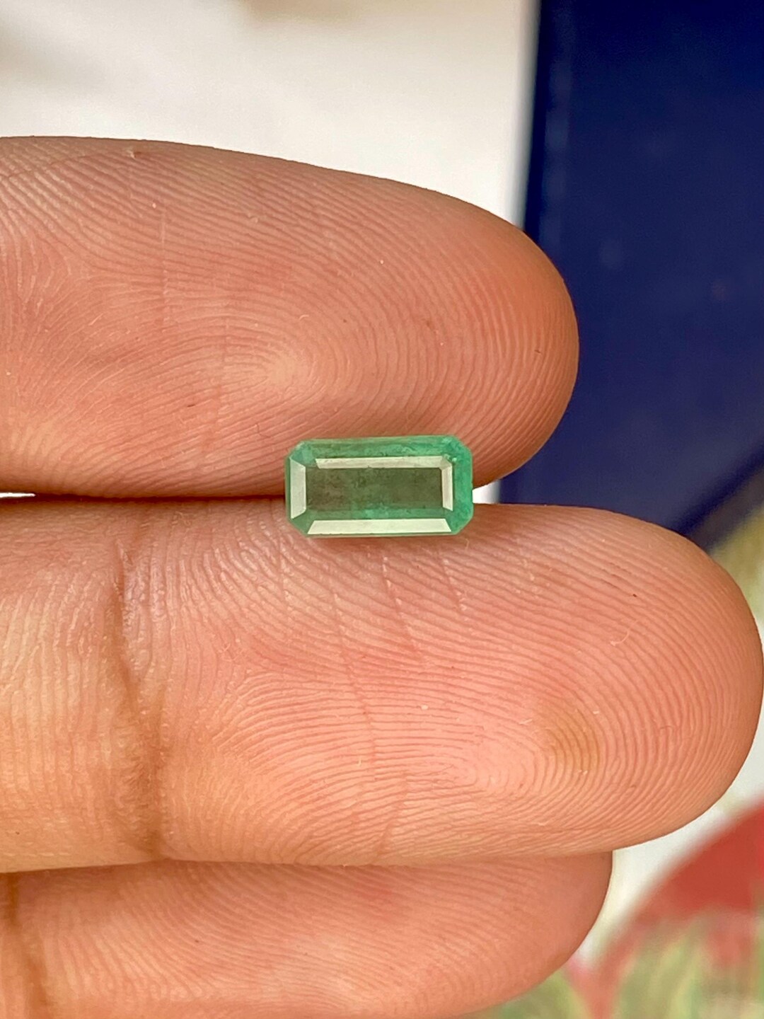 Natural Zambian Emerald , Octagon Shape , 0.90 Carat Weight , 7.80×4.15 ...