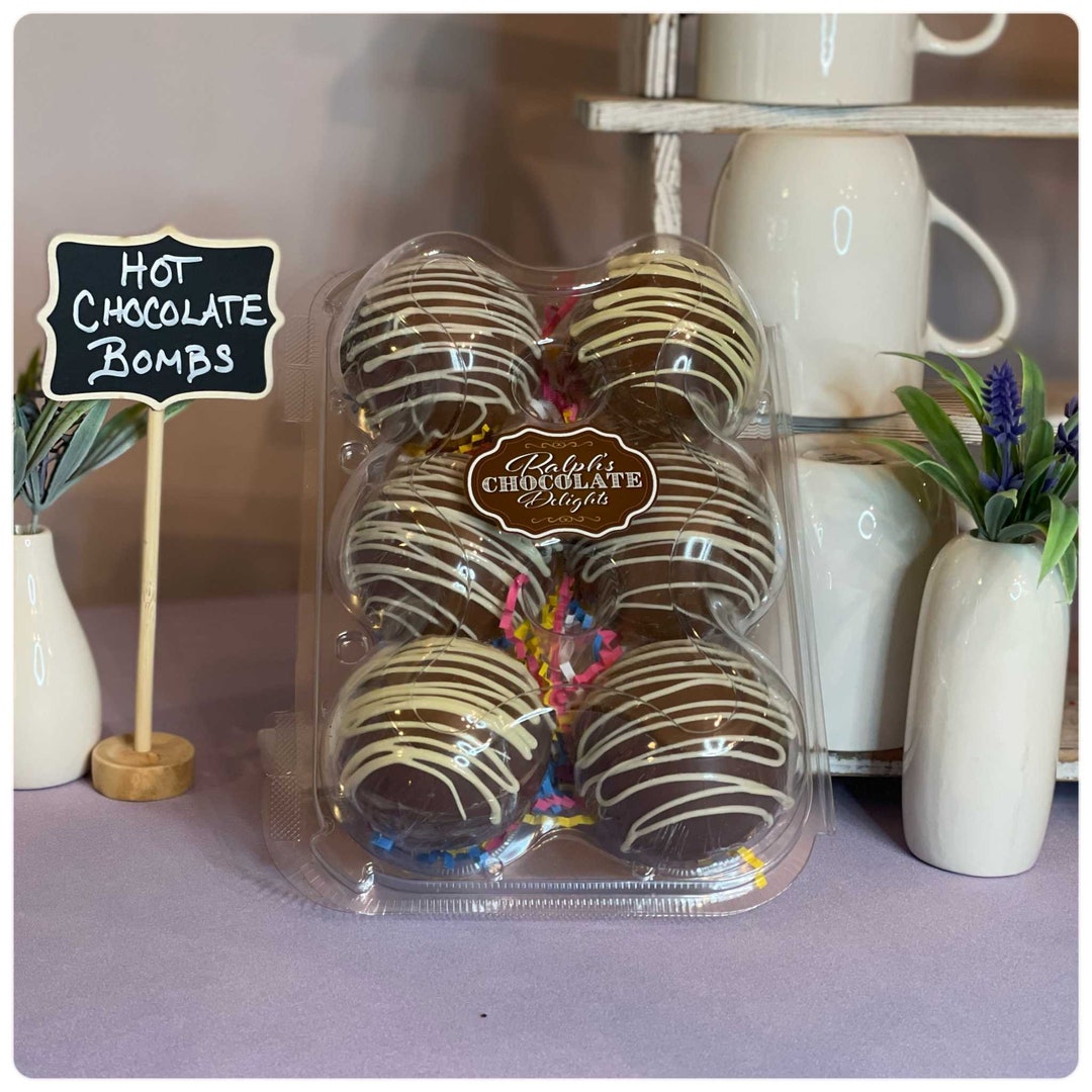 Hot Chocolate Bombs 6 Pack Gift Set Mixed Flavor - Etsy