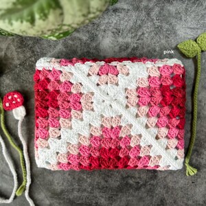 Crochet Granny Square Book Cover Set: Handmade 100% Cotton Sleeve ...