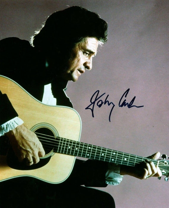 Memorabilia Johnny cash autograph signed photo picture 8x10 reprint ...