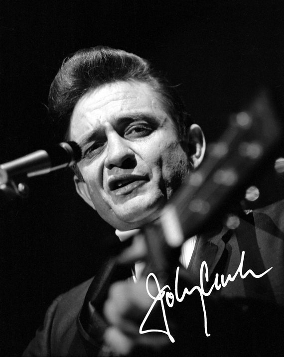 Memorabilia Johnny cash autograph signed photo picture 8x10 reprint ...