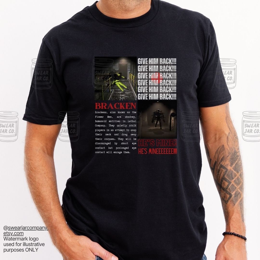 Retro, Lethal Company, He's Mine, Give Him Back, T-shirt, Gaming Shirt, Video Game, T-shirt, PC ...