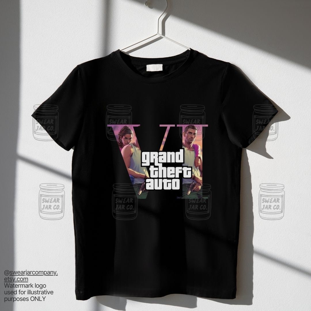 GTA, GTA 6, Grand Theft Auto, VI, Vice City, T-shirt, Tee, Shirt, Gift ...