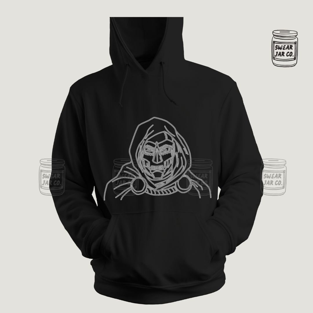 Vintage Mf Doom Mask Logo Hoodie, 90s Hip Hop, MF DOOM, Hoodie ...