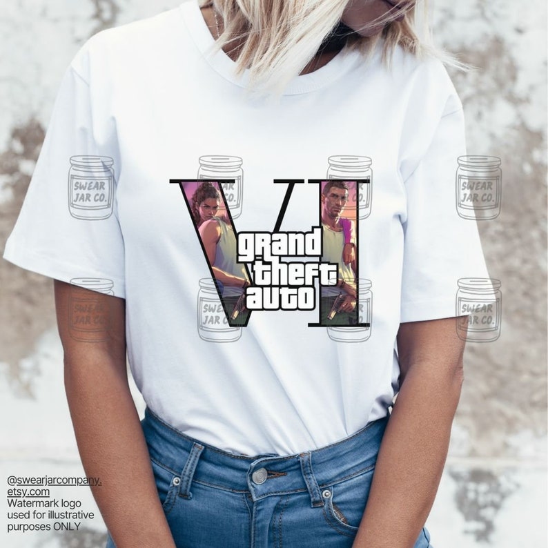 GTA, GTA 6, Grand Theft Auto, VI, Vice City, T-shirt, Tee, Shirt, Gift ...