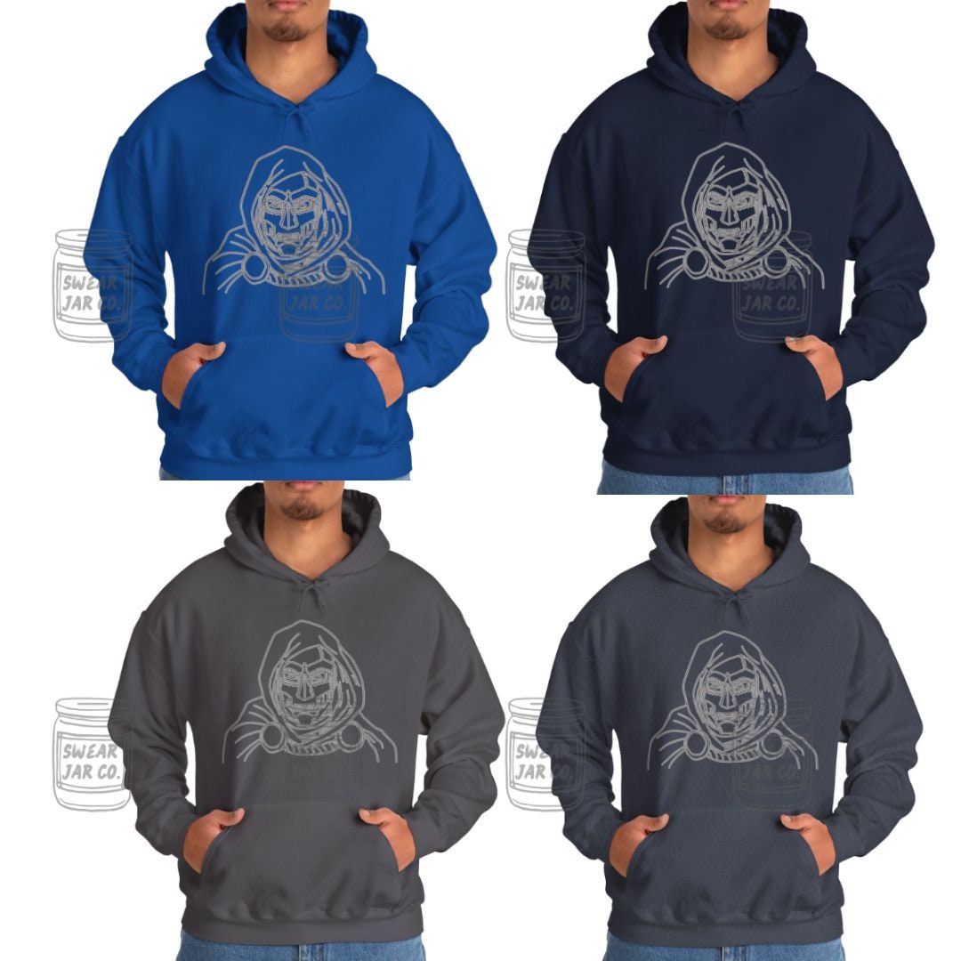 Vintage Mf Doom Mask Logo Hoodie, 90s Hip Hop, MF DOOM, Hoodie ...