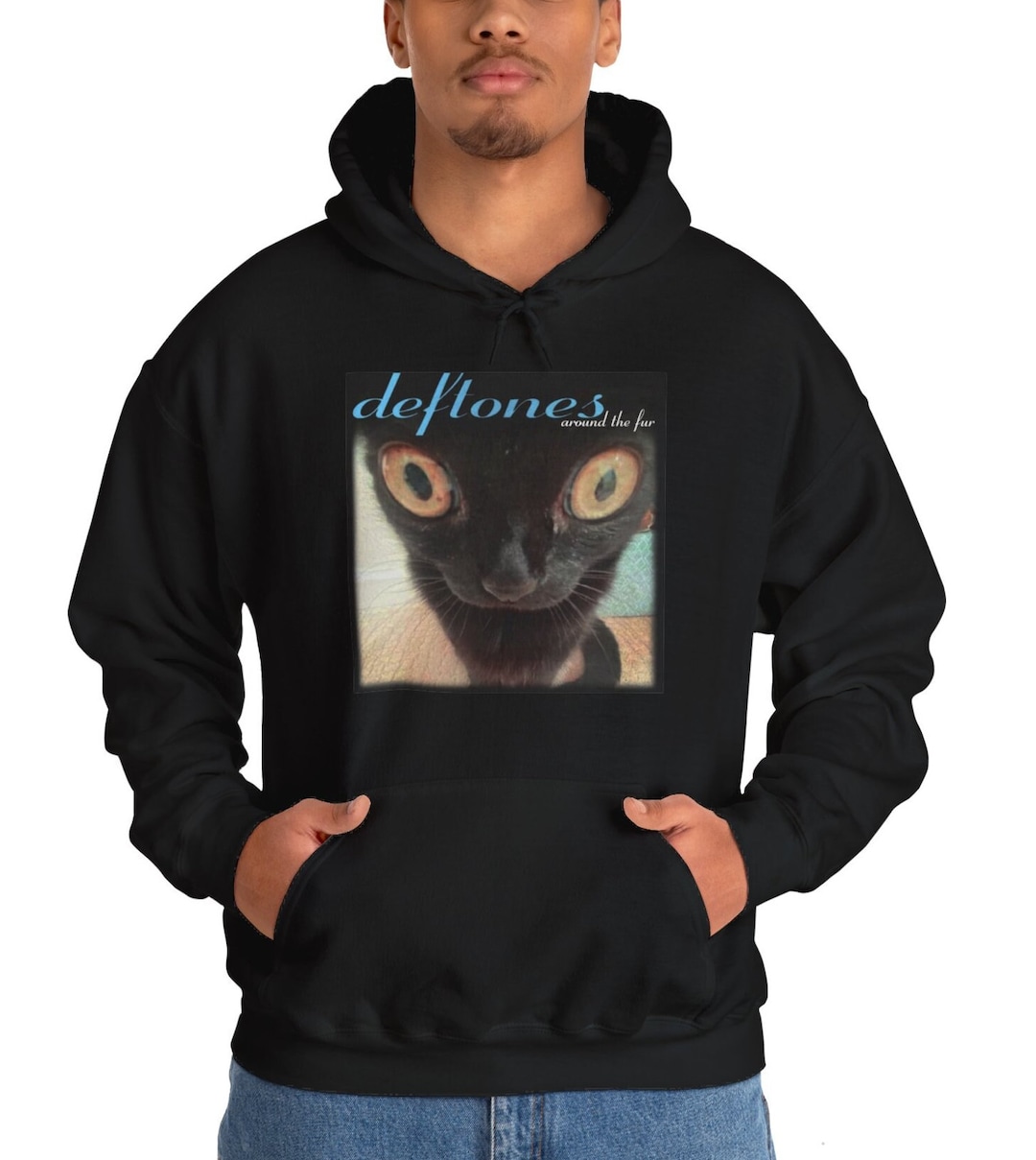 Deftones Around the Fur Cat Hoodie, Deftones, Jinx Cat, Band Unisex ...