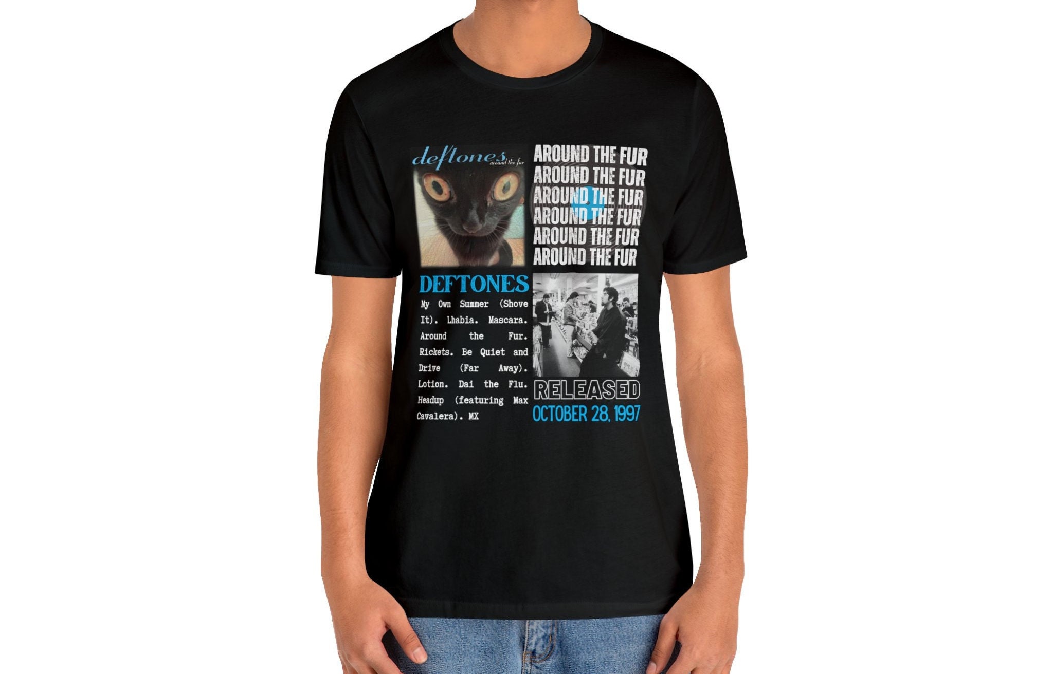 Deftones Around the Fur, Deftones, Jinx Cat, Album, Band Shirt, Tee ...