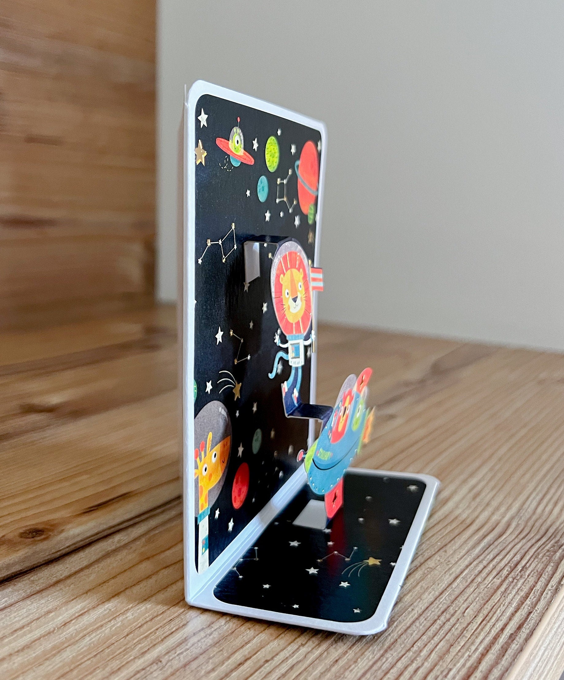 3D Pop-up Map Space Greeting Card for Children's Birthday Incl ...