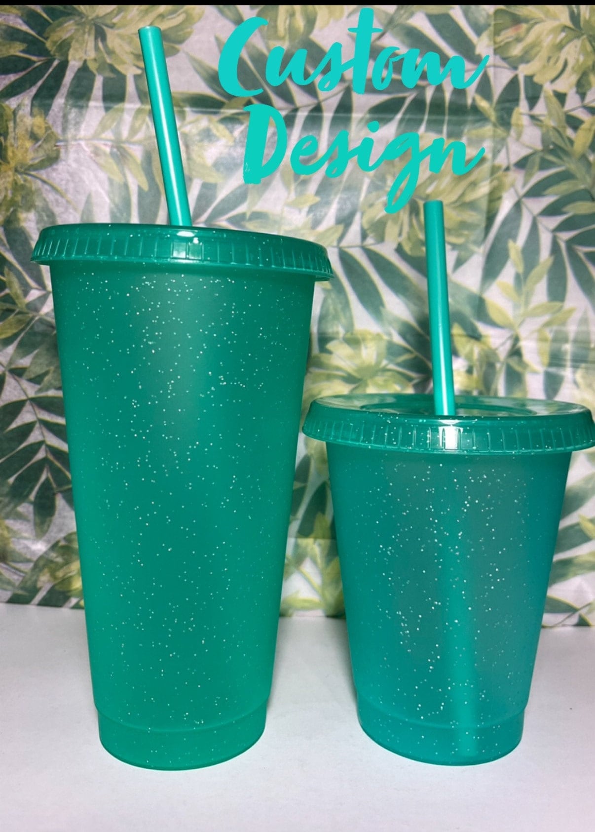 Custom Cold Cups With Lid & Straw, Personalized Tumbler, Customized ...