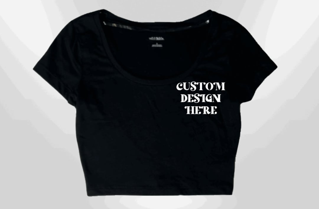 Custom Design Crop Tops/personalized Crop Top/custom College Apparel ...