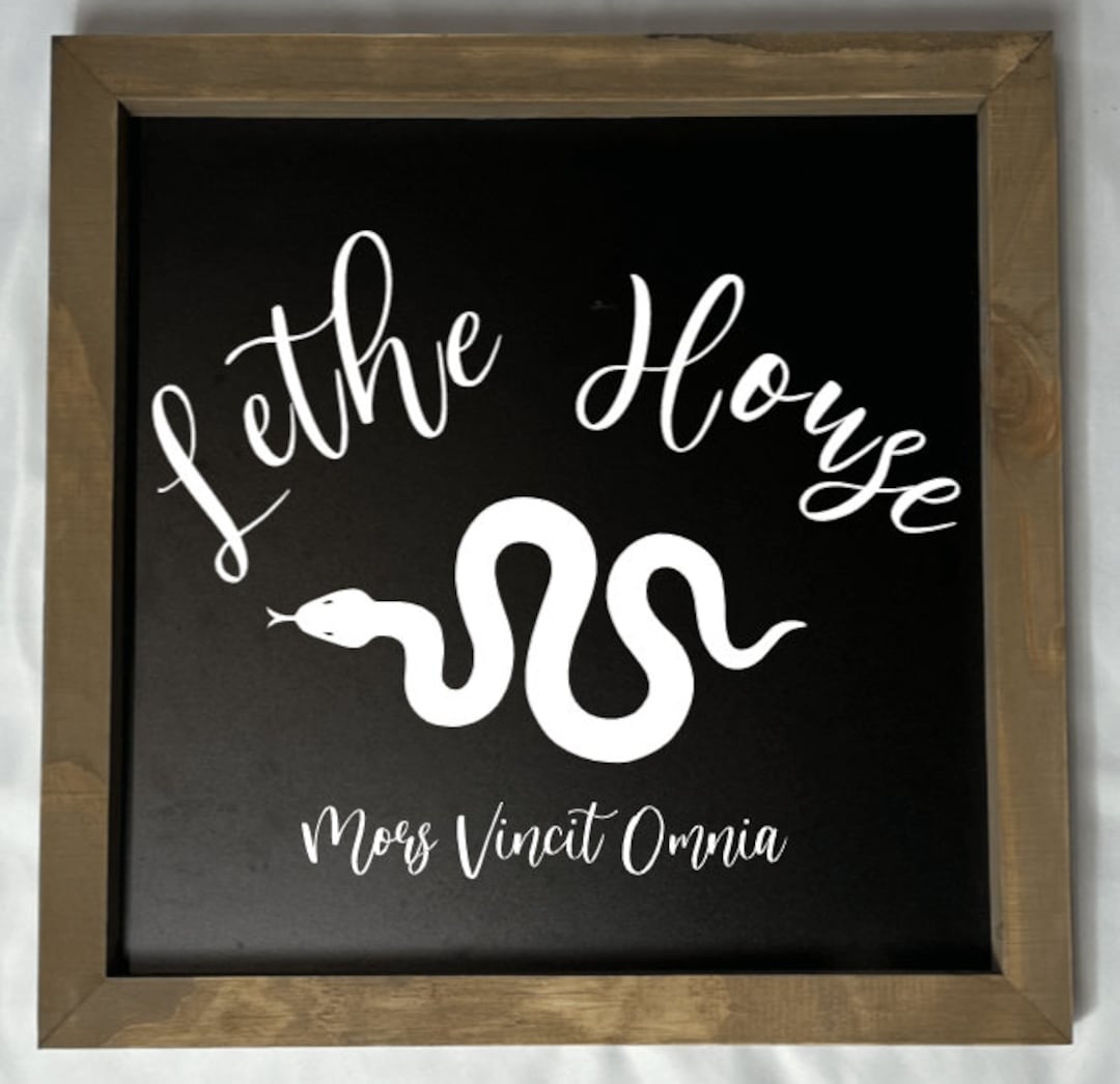 Lethe Ninth House Wall Sign/book Fandom Inspired Wall Art, Lethe Wall ...