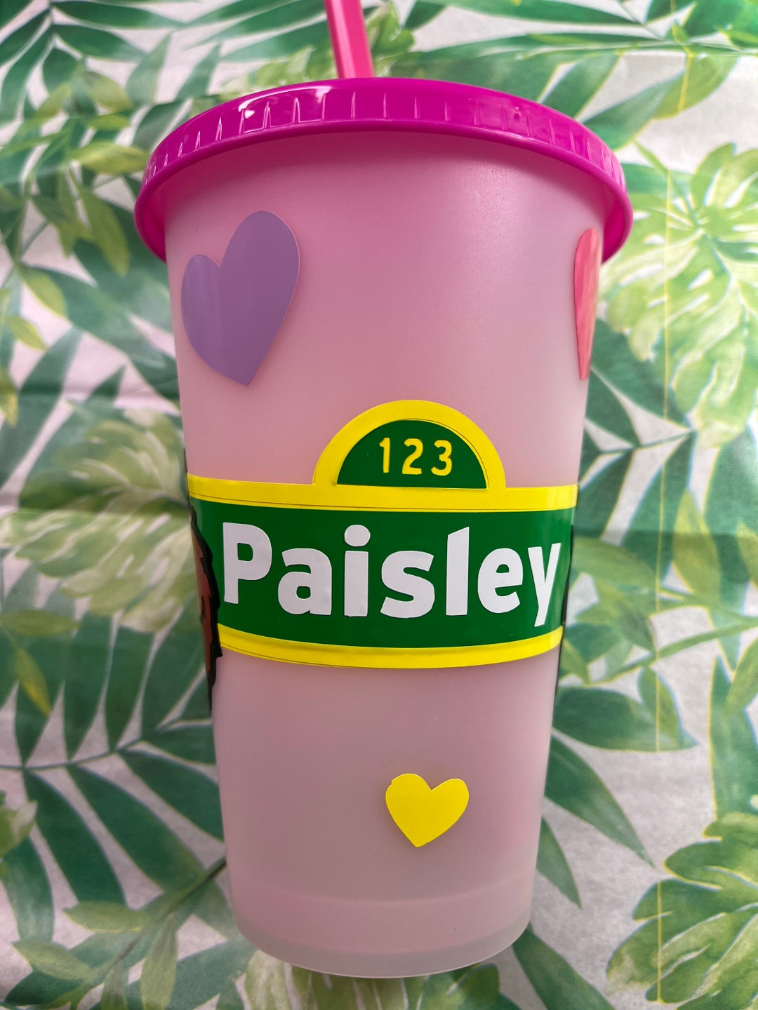 Custom Cold Cups With Lid & Straw, Personalized Tumbler, Customized ...